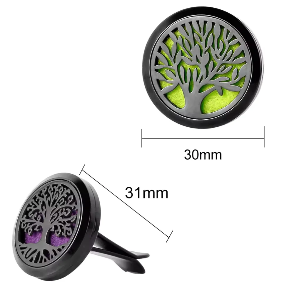 Magnetic Plain Diffuser 316l Alloy Black Tree Of Life Car Diffuser ...