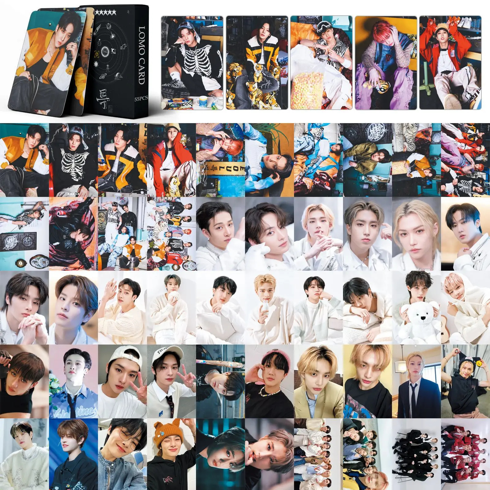 55pcs/set Wholesale Kpop Stray Kids Lomo Card Photo Card - Buy Kpop ...