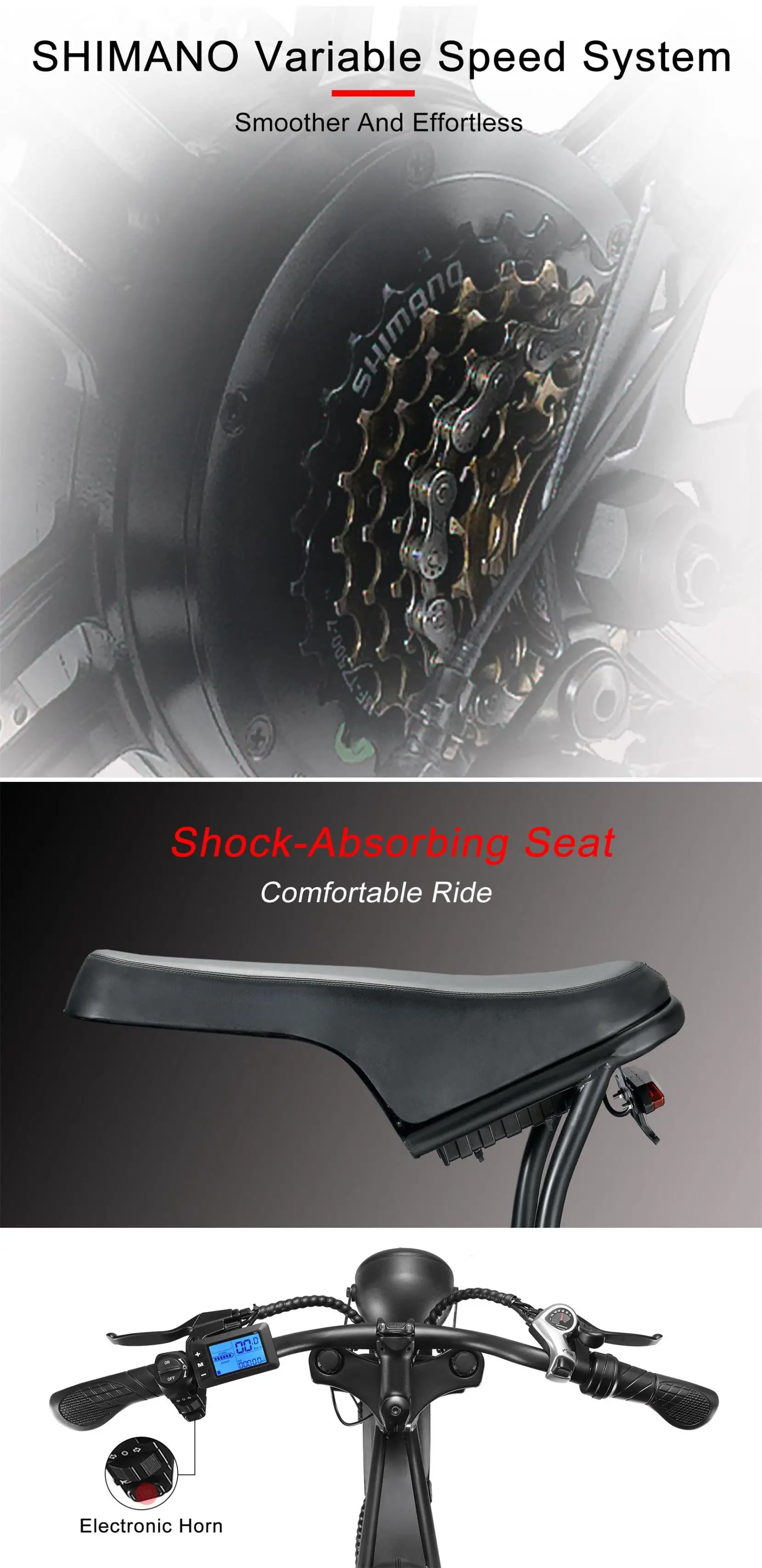 Ouxi V8 Double Battery Version Ebike With Rear Seat - Buy Double ...