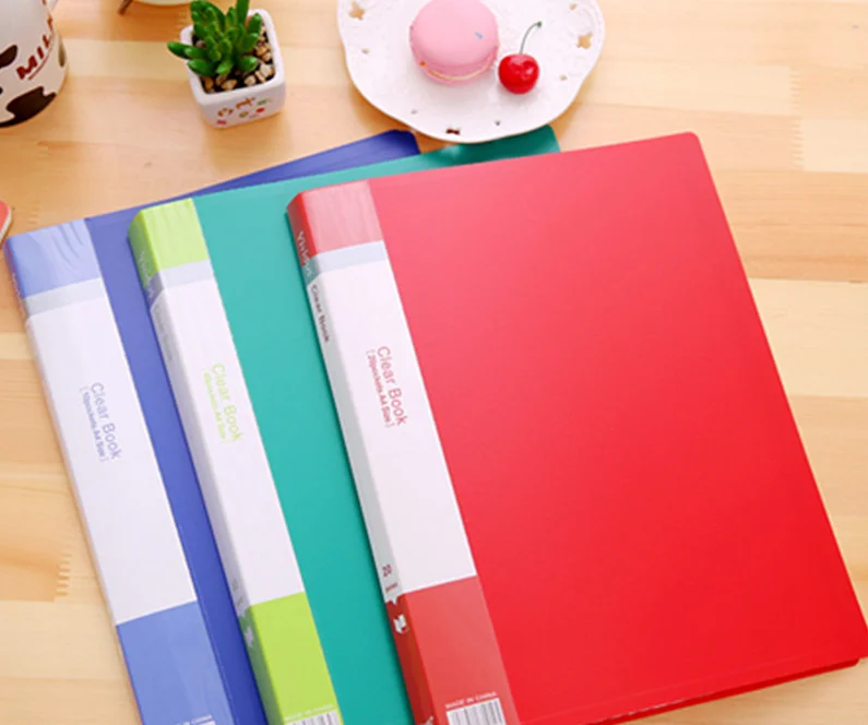 Customized Clear Pockets File A4 Size Pp Plastic Display Book A4 Size ...