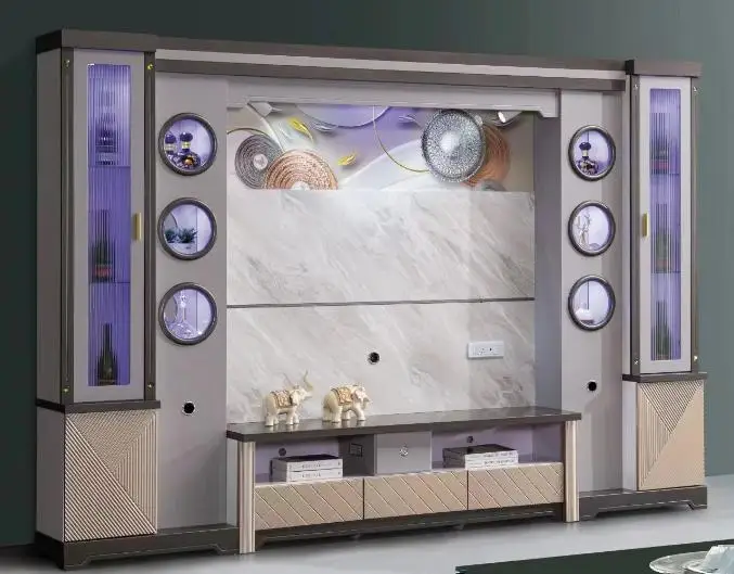 Modern Wall-mounted Tv Cabinet Multi-functional Storage Tv Station For ...