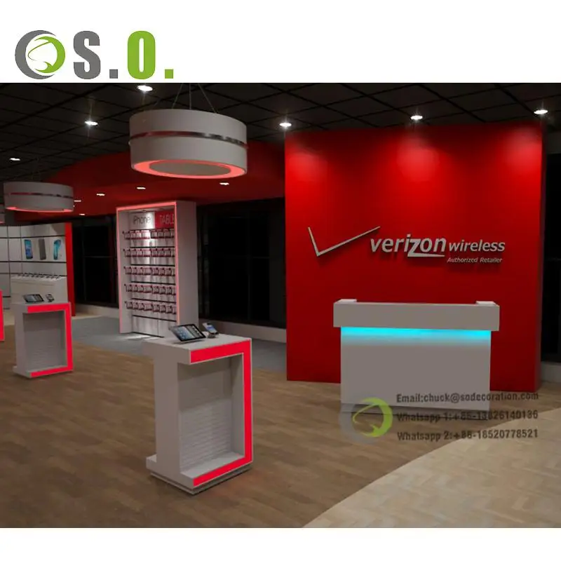 Electronic Mobile Phone Shop Interior Design Wooden Cell Phone ...