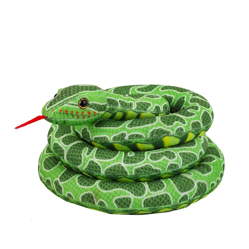 Custom zoo plushies gift simulation plush toy Boa constrictor Golden ...