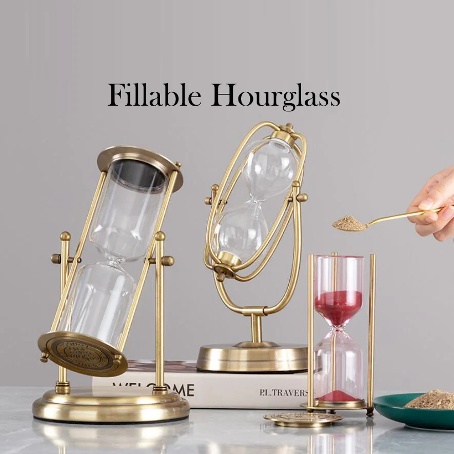 Custom Sand Timer No Sand Diy Refillable Hourglass Sand Timer - Buy ...