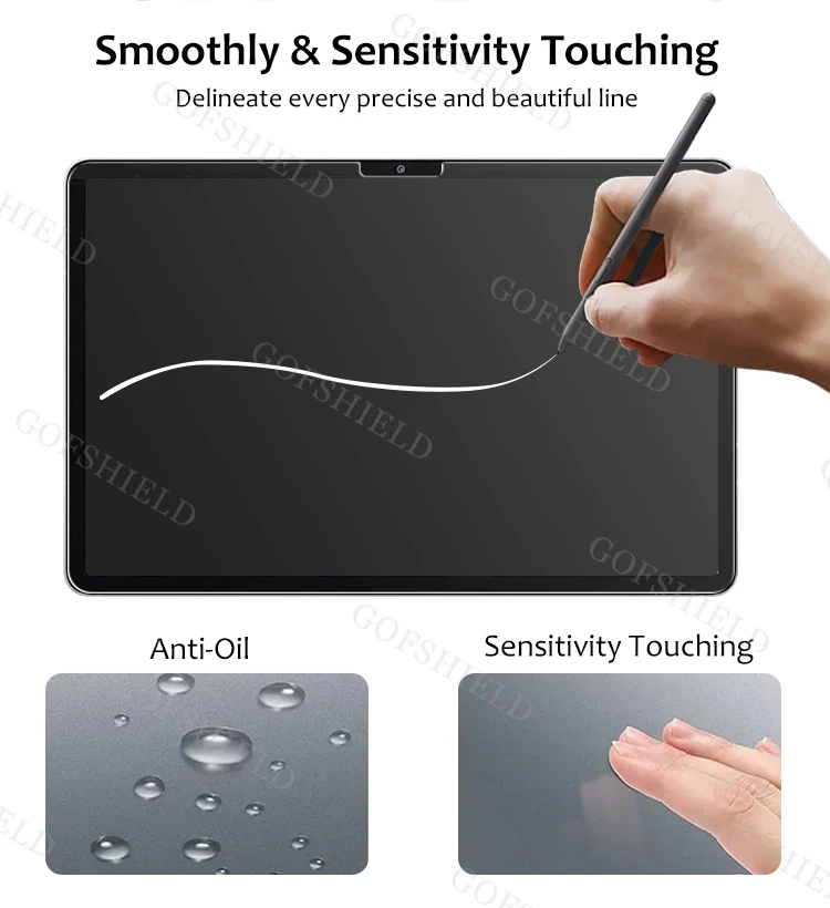Tablet Sketch Paper Texture Film for Samsung Tab S9 Plus