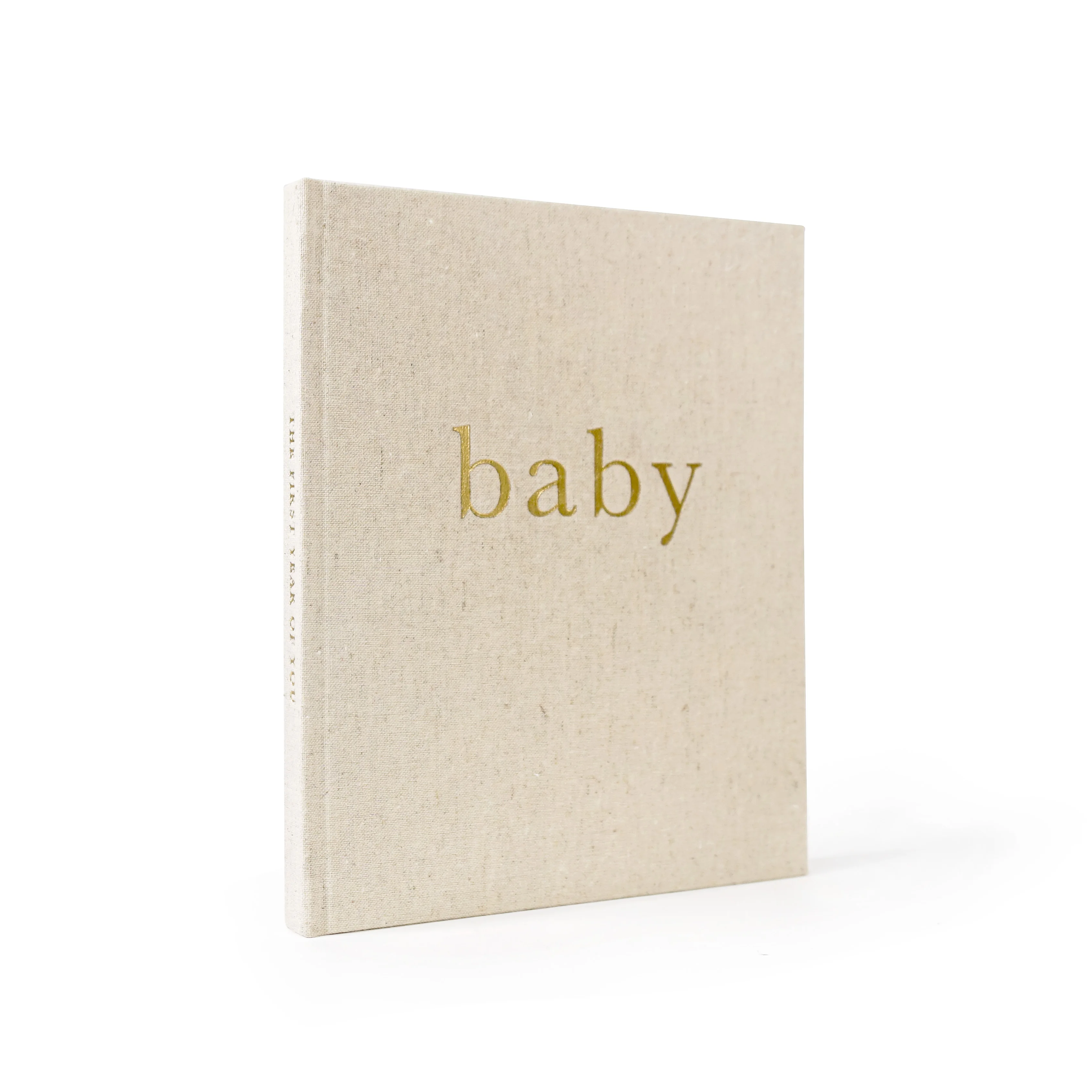 A5 Logo Customized Diary Notebook Hot Stamping Linen Cover Baby Monthly ...