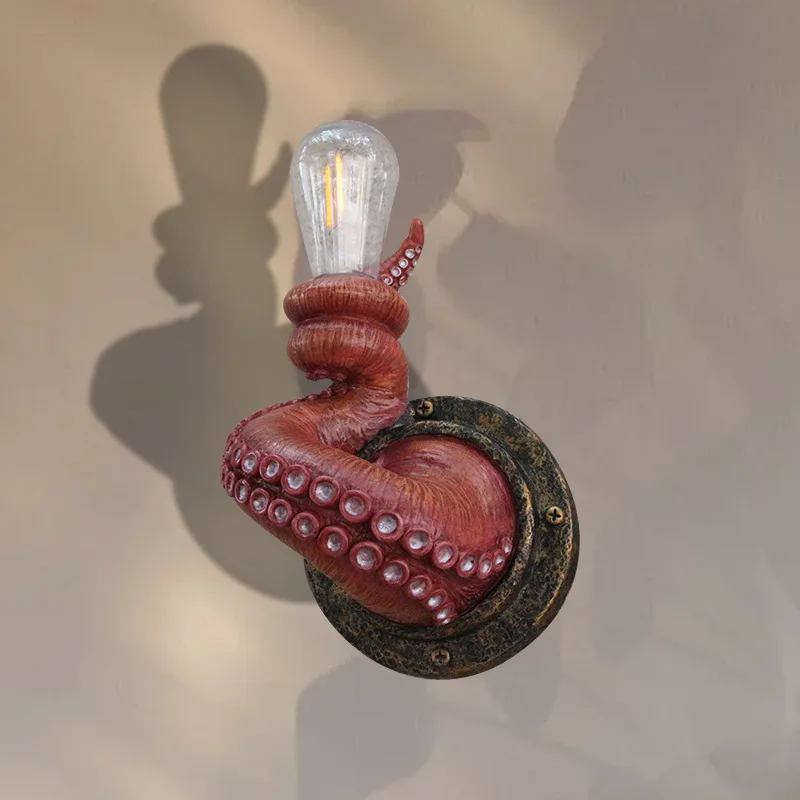 Fiberglass Seafood Props Fiberglass Octopus Lamp Cartoon Resin Animal ...