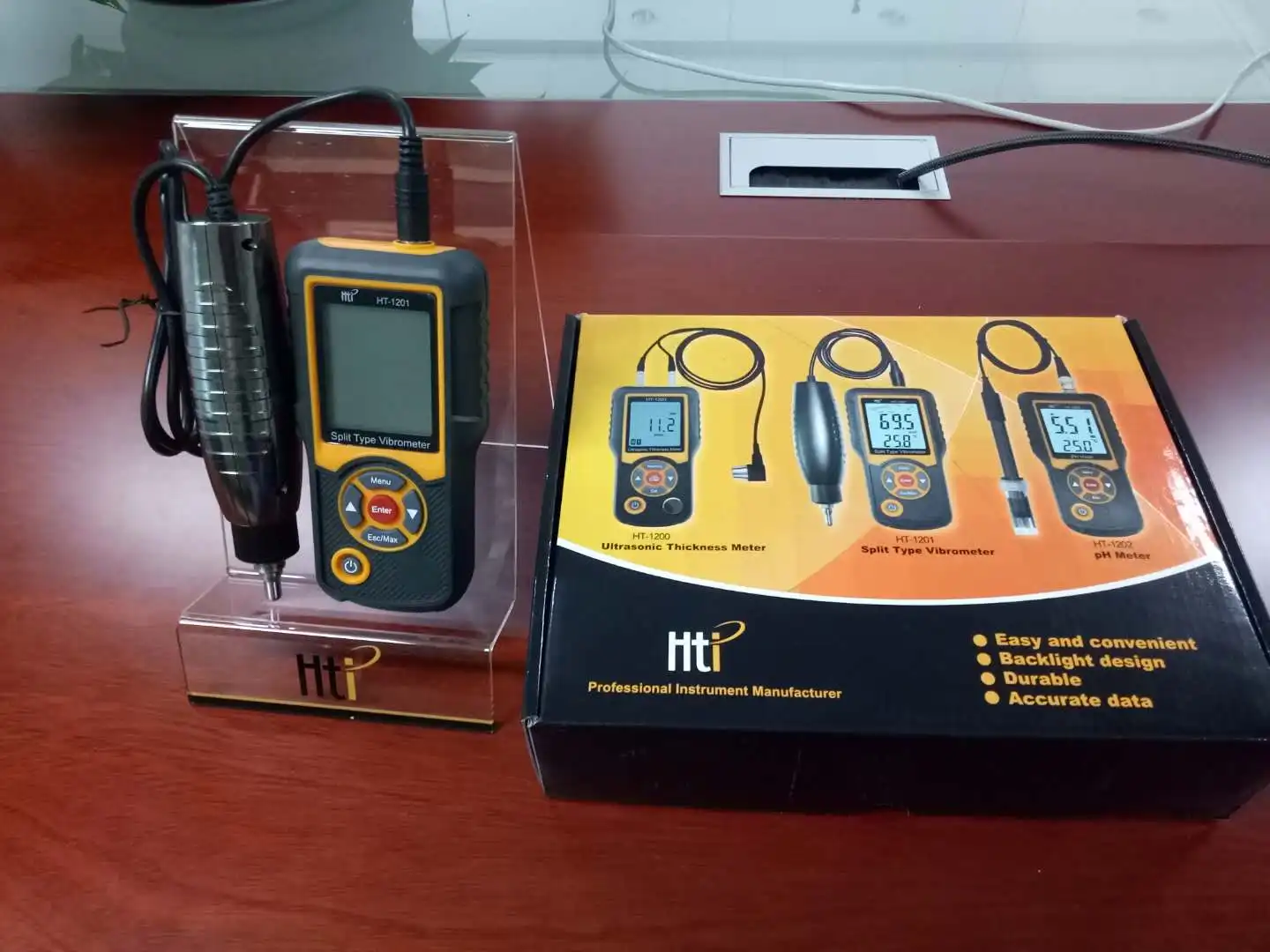 Portable Vibration Meter Analyzer Meter Ht-1201 Digital Split Type ...