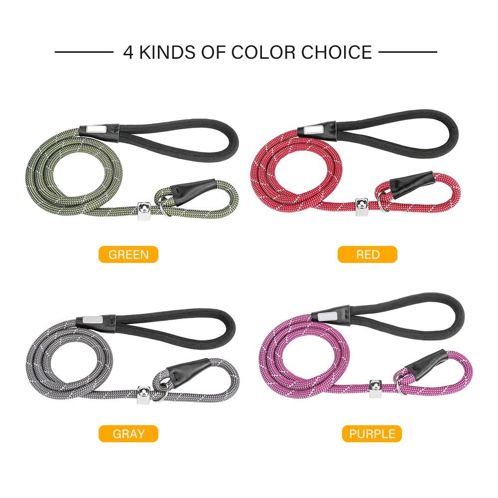 Best Seller Heavy Duty Durable Climbing Rope Slip Lead Reflective Dog ...