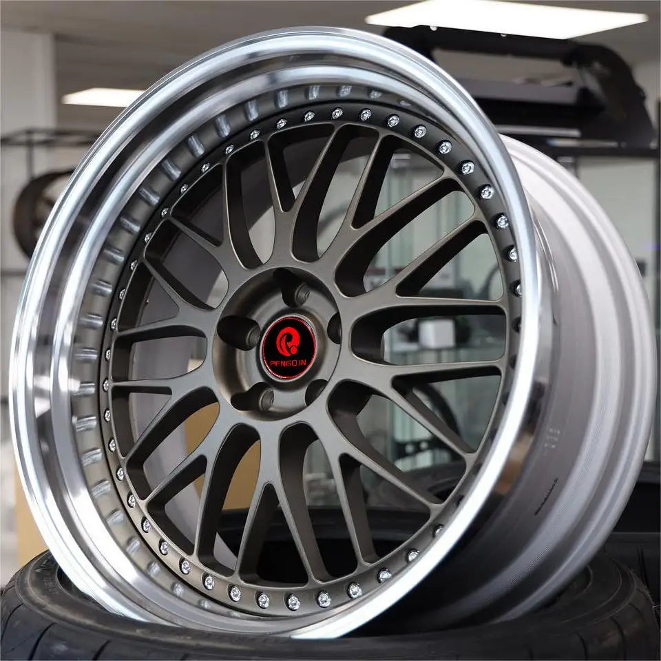 Black Luxury Wheel Deep Concave Dish 21 Alloy 19 Rims Beadlock Car Two ...