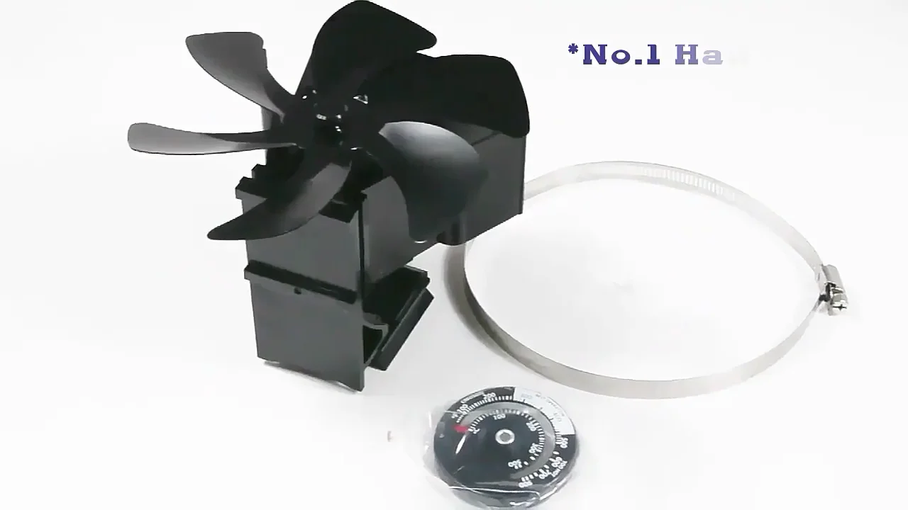 Easy To Operate Heat Powered Standing Wood Stove Induction Fan Anodized ...