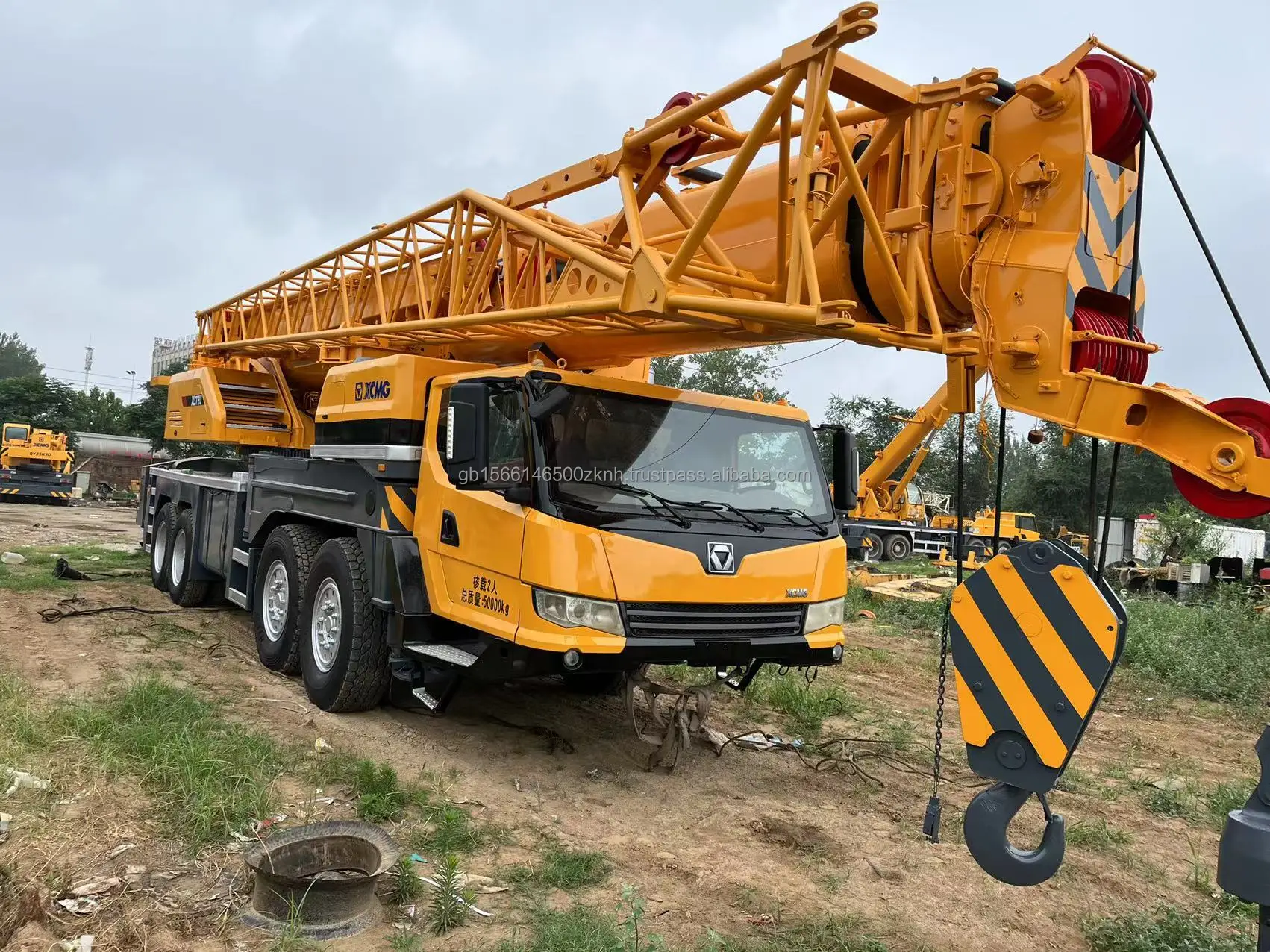 Used Chinese Made Mobile Cranes Xcmg Xct80 80ton Heavy Lifting Crane ...