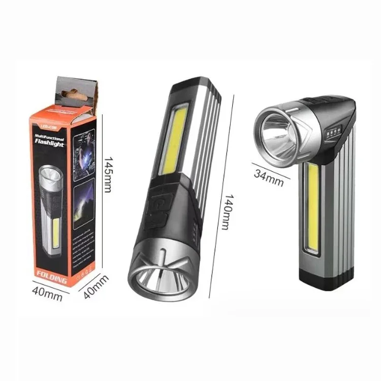 280 Lm L-shape Bendable Flashlight Torch Type-c Rechargeable Tool ...