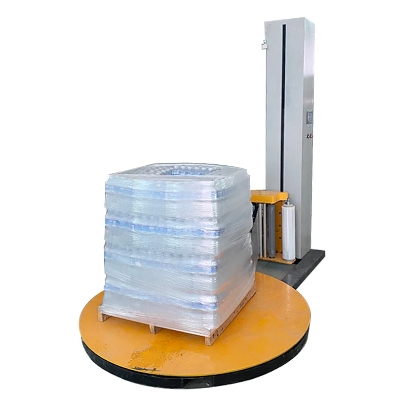 Stretch Ceiling Film Gas Heater vertical Pallet Wrapper Robopac ...