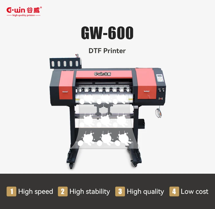 Gwin Gw600 Dtf Printing Machine With Xc90 Print Head + Dtg T-shirt Printing