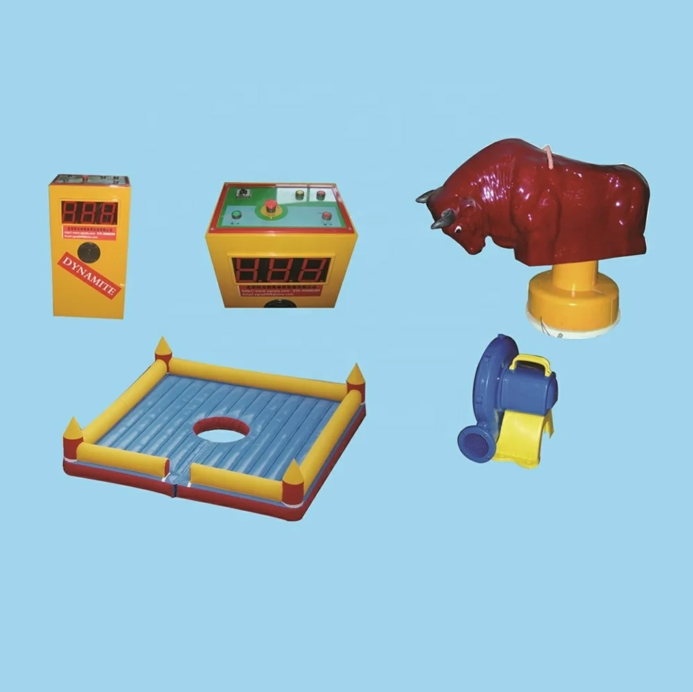 YAMOO Amusement Park Interactive Inflatable Mechanical Cow Sports Game ...