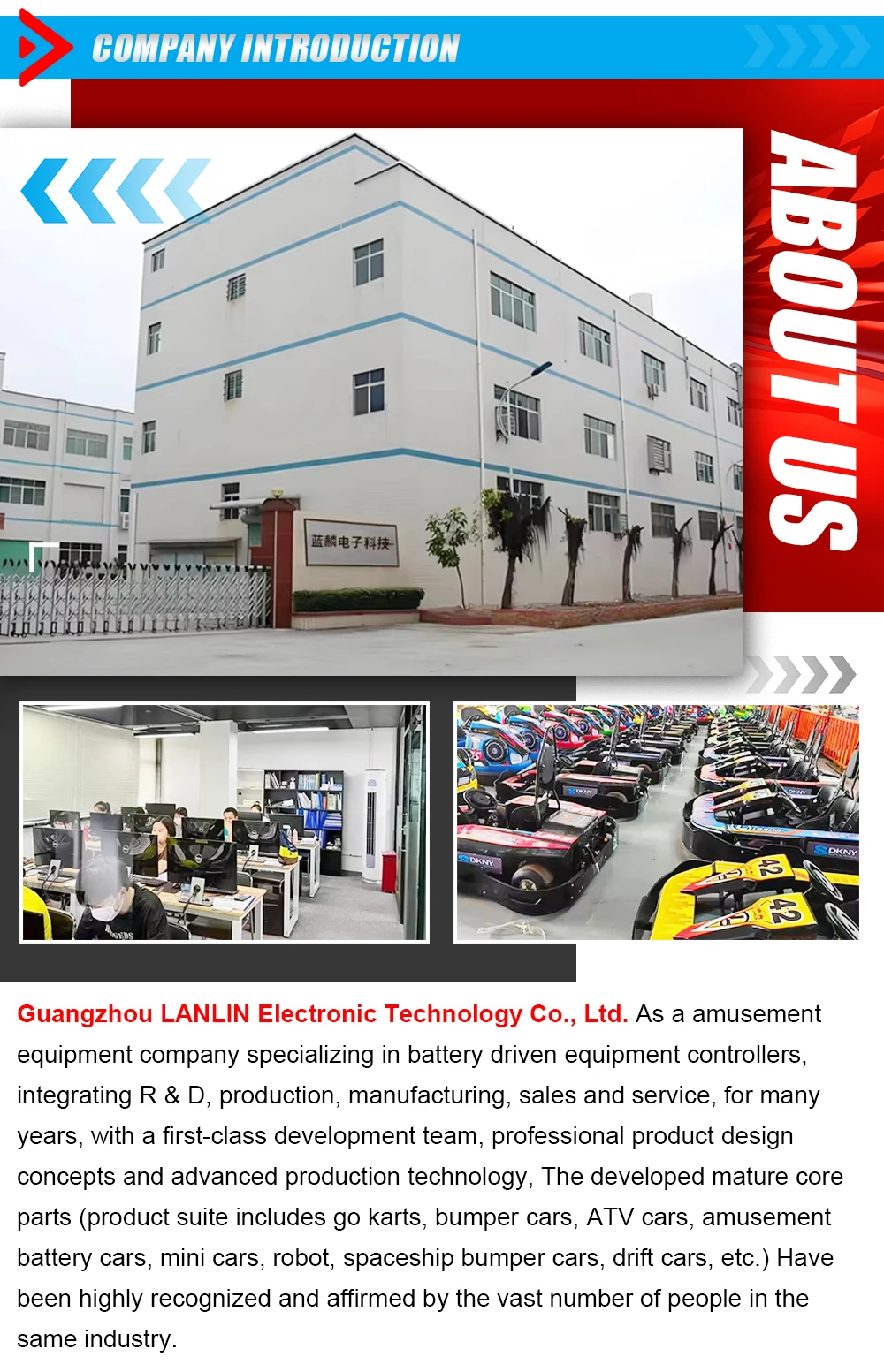 New Design High Speed Electronic Kart Outdoor Playground Competitive Go ...