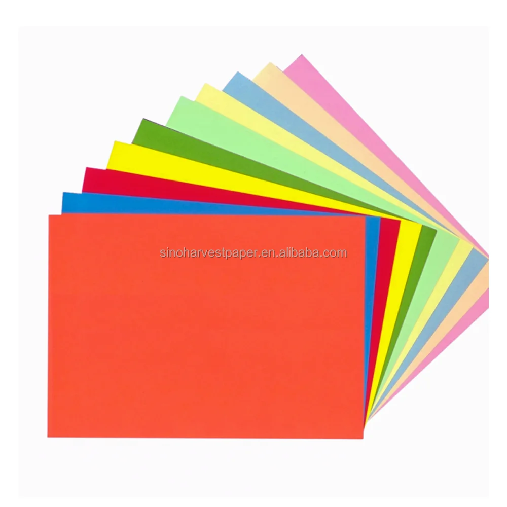 Customizable Size A4 Color Bond Paper Bright Colorful Paper For Hand ...