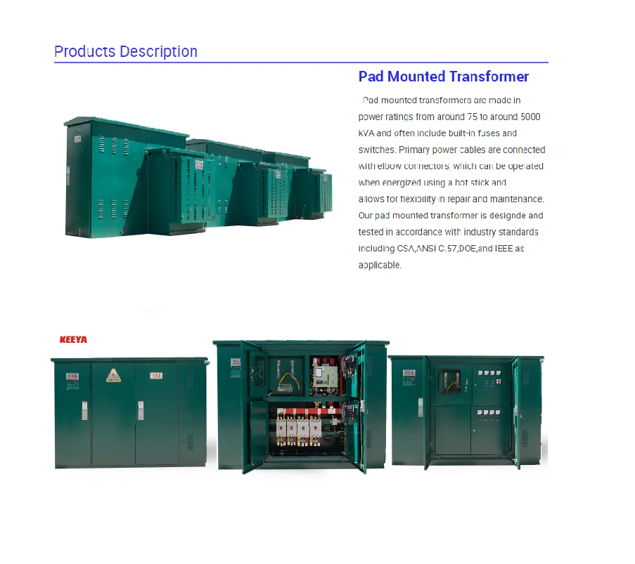 American-style Pad-mounted Transformer 300kva 13.8kv Box-type Combined ...