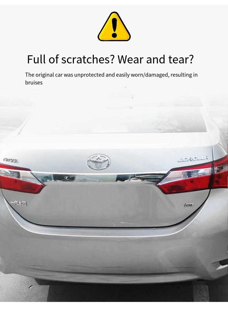 Yuechi Abs Universal Rear Bumper Diffuser Rear Bumper Lip Spoiler For ...