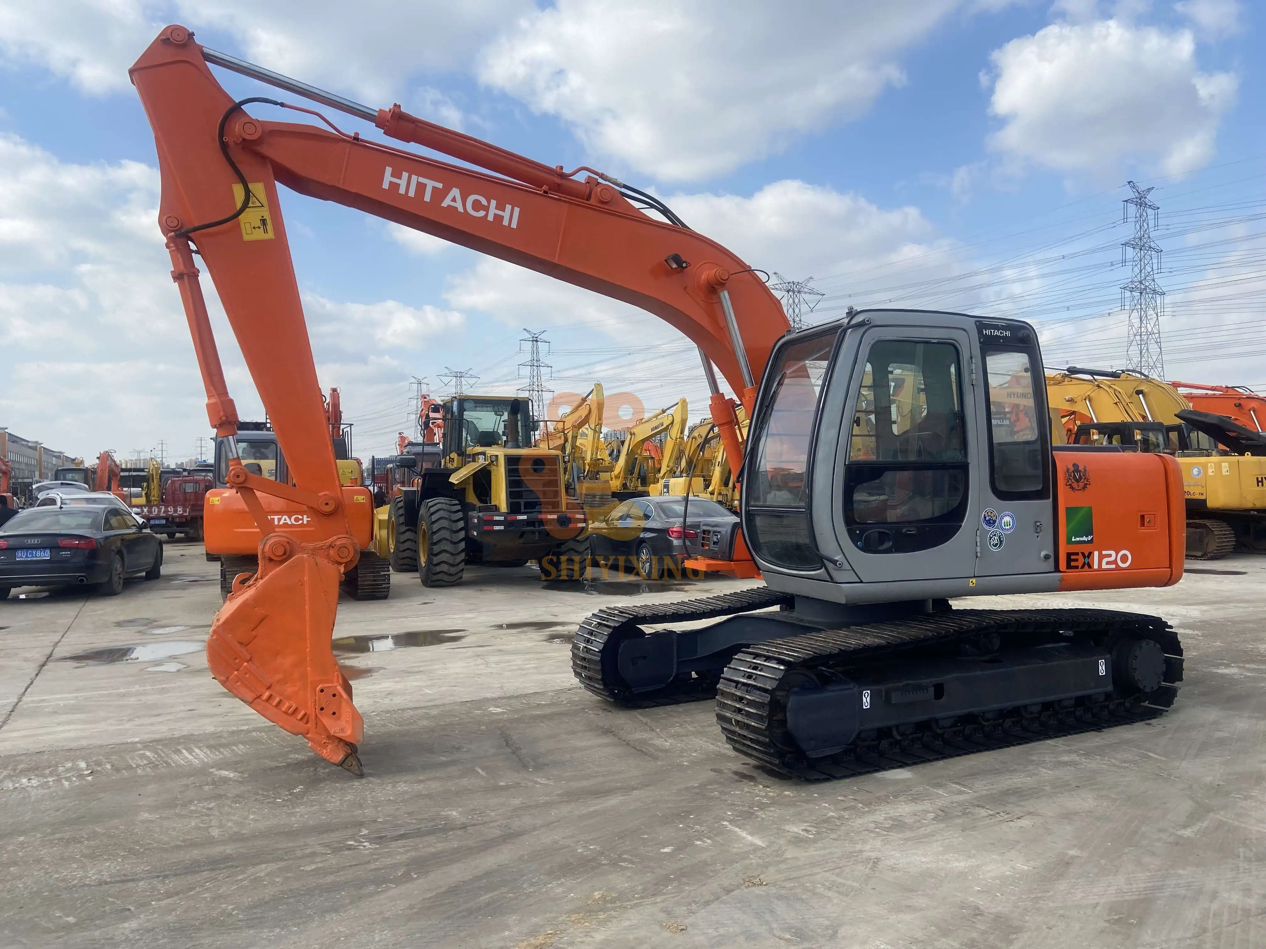 12ton Hitachi Ex120-5 Excavator For Sale Used Ex120 Crawler Digger Machine In Working Condition ...