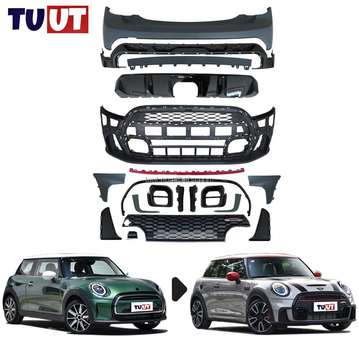 Auto Facelift Refit Body Kit Assembly For Mini F56 F57 F58 2021-2022 ...