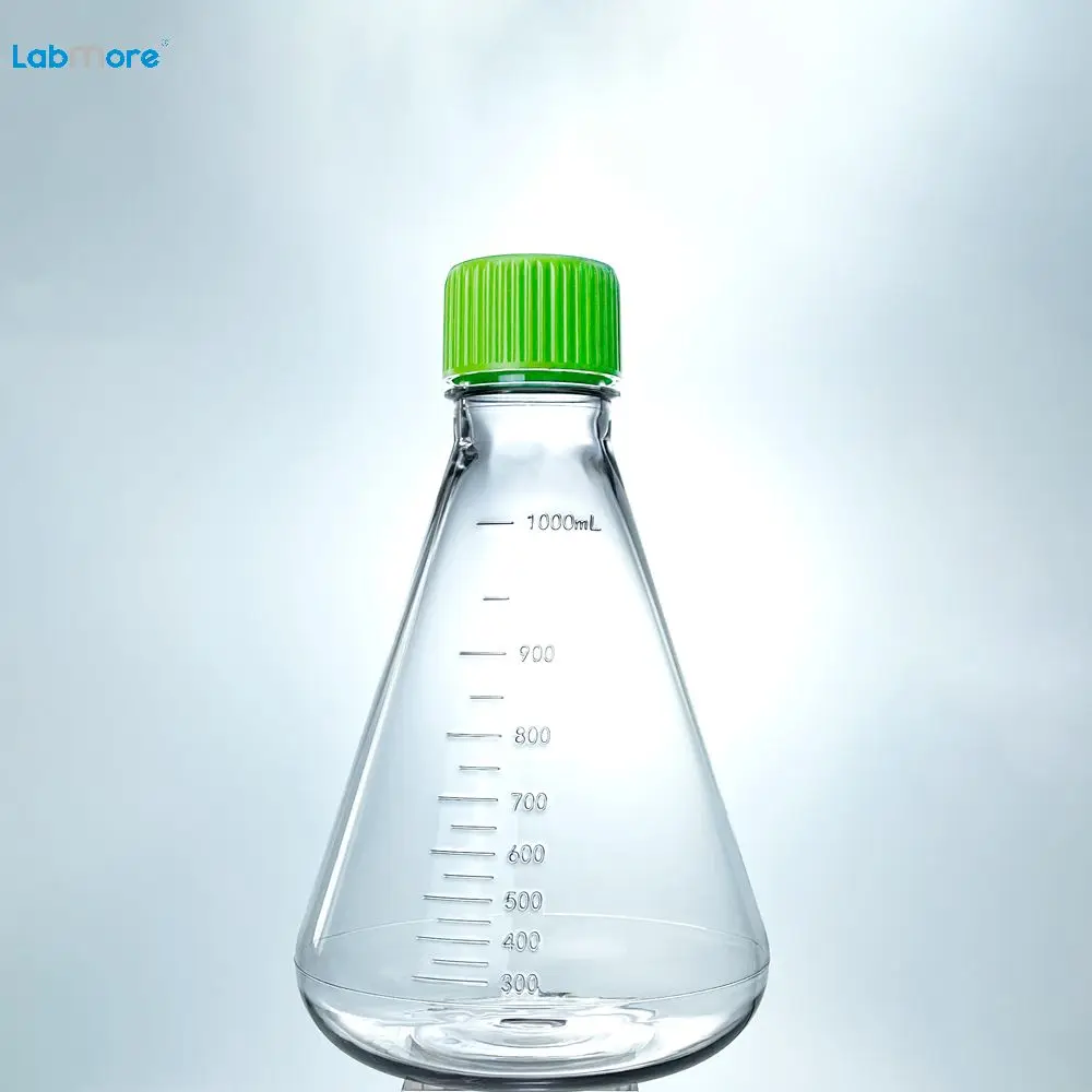 Labmore 1000ml Triangular Conical Erlenmeyer Shaker Flask Transparent ...