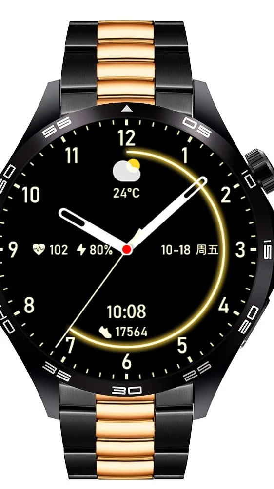 Ws-26 Smart Watch 3 Straps Gps Positioning Gradient Dynamic Dial ...