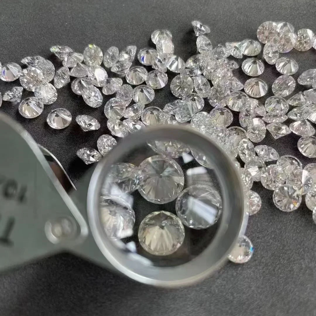 Wholesale Round Brilliant Cut Lab Created Diamond 0.5ct 1ct 1.5ct 2ct IGI Certified HPHT CVD Lab ...