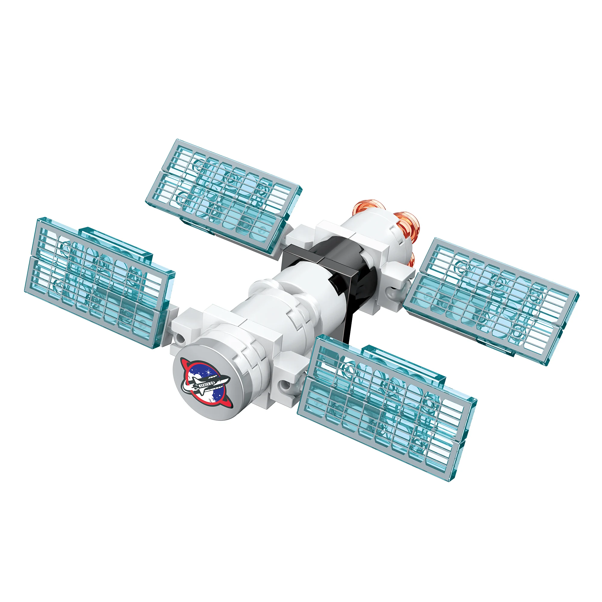 Cogo Kids Educational Assemble 8 In 2 Mini Space Plane Series Bricks ...