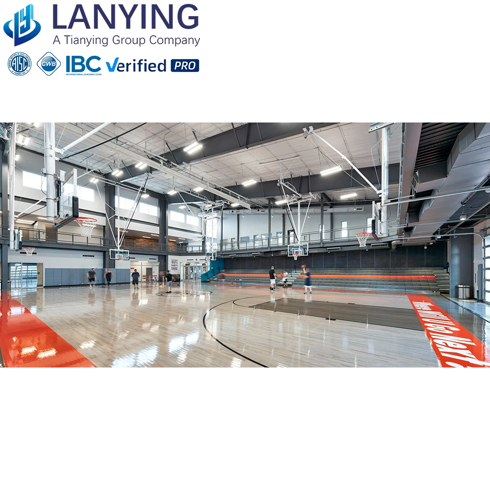 Alibaba.com: Prefabricated steel building for gym, basketball, football ...