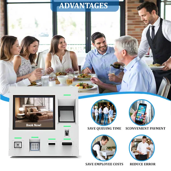 Smart Touch Screen Kiosk All-in-One POS Kiosk with Fingerprint and ...