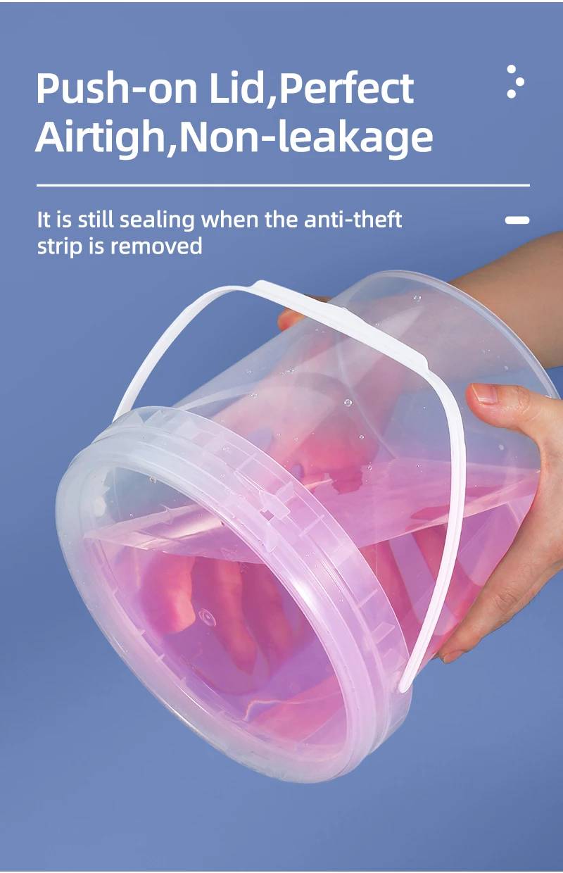 12oz 25oz Takeaway Juice Fruit Milk Boba Tea Plastic PP Buckets with ...