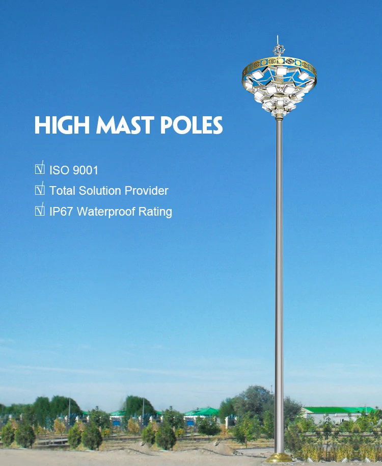 Durable Street & Garden Light Poles - High Mast Solutions