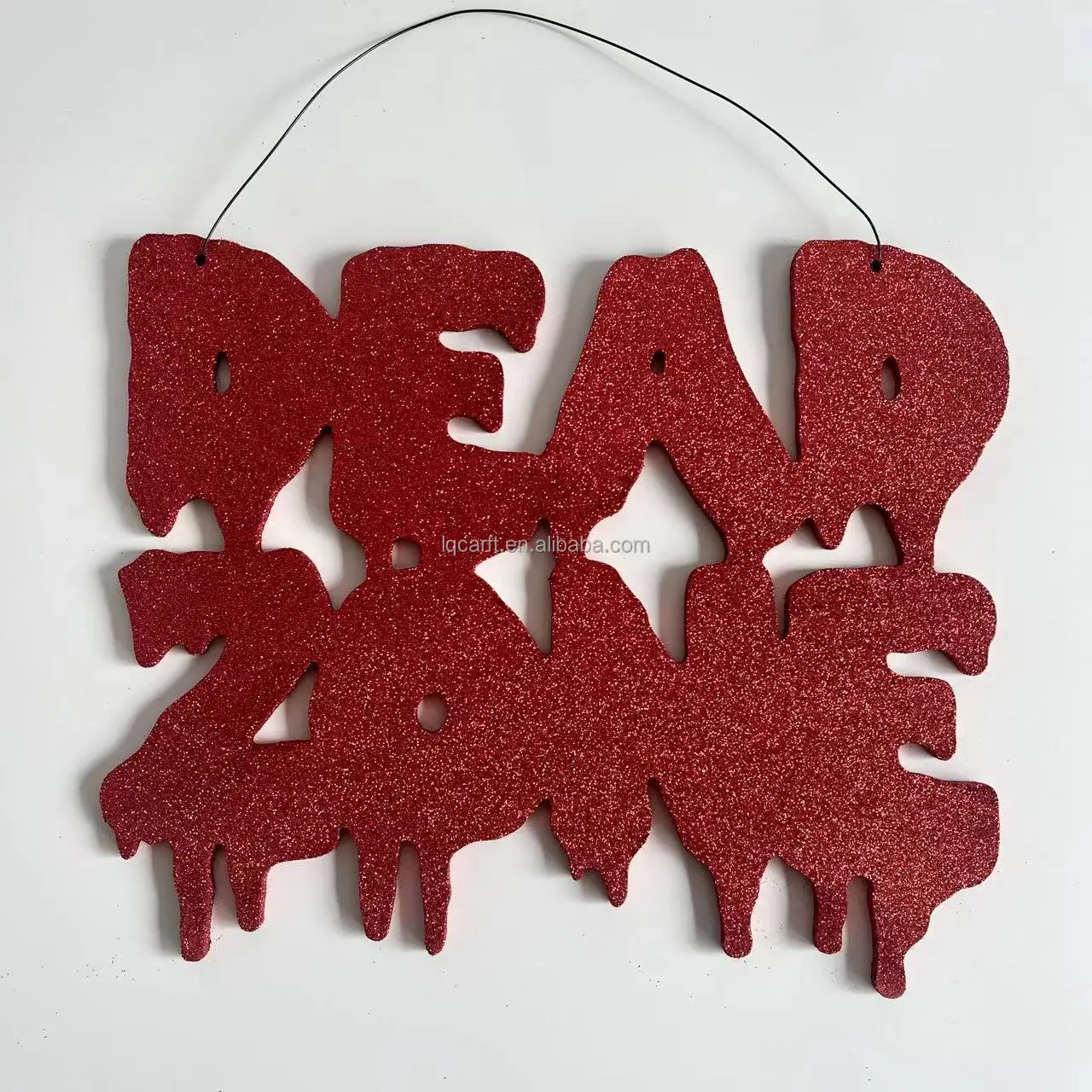 Halloween Dead Zone Sign Wooden Glittering Letters - Buy Halloween Sign ...