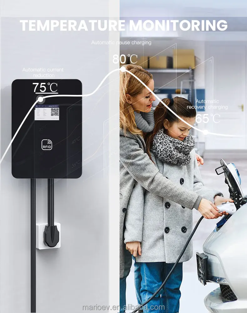 Domestic 3phase 32a Ocpp1.6 Wallbox With Rfid Card - Buy Ev Charger ev Charger Type 1 ev ...