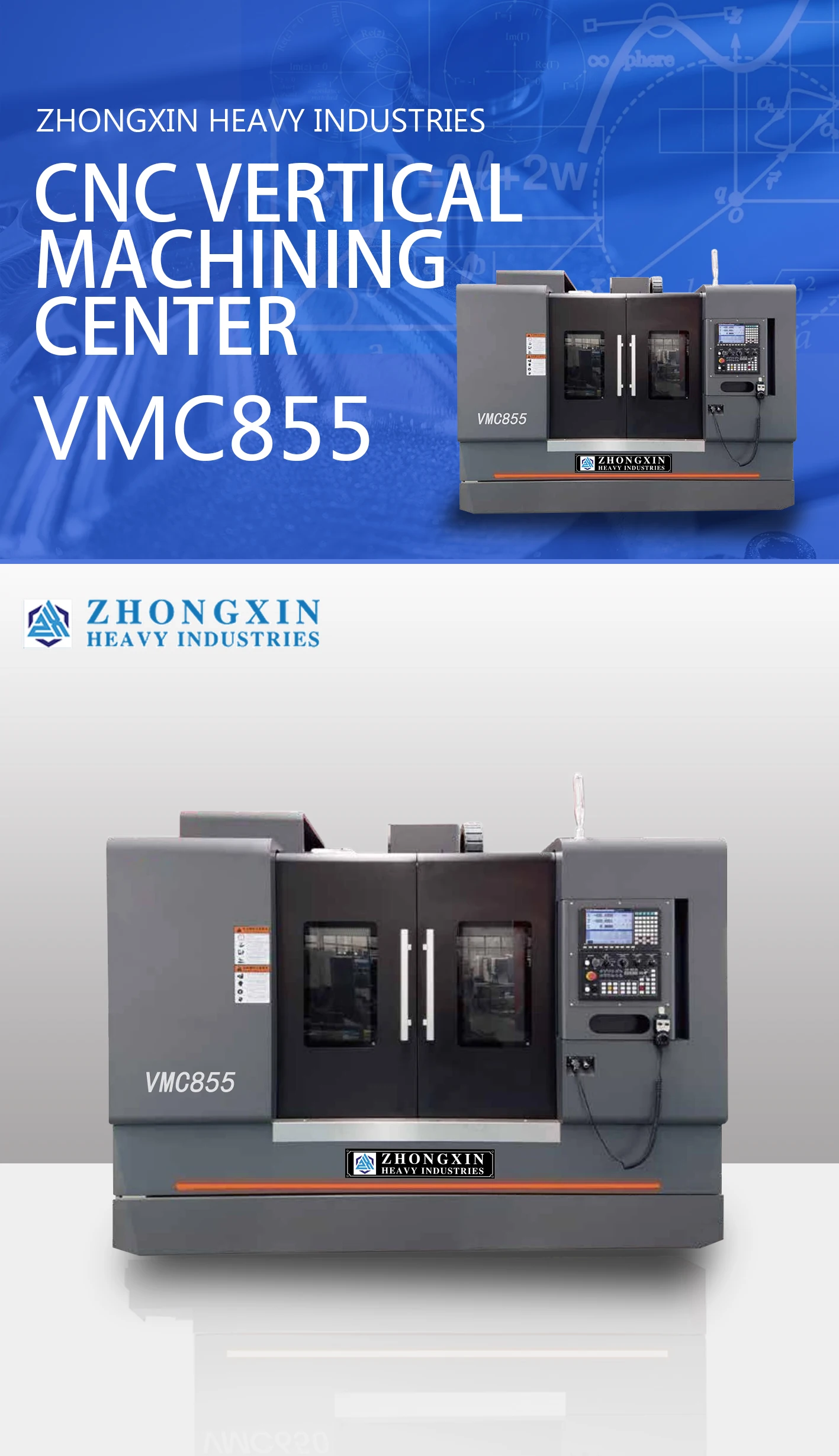 VMC855 VMC850 Cnc Vertical Machining Centre High Precision Milling Cnc ...