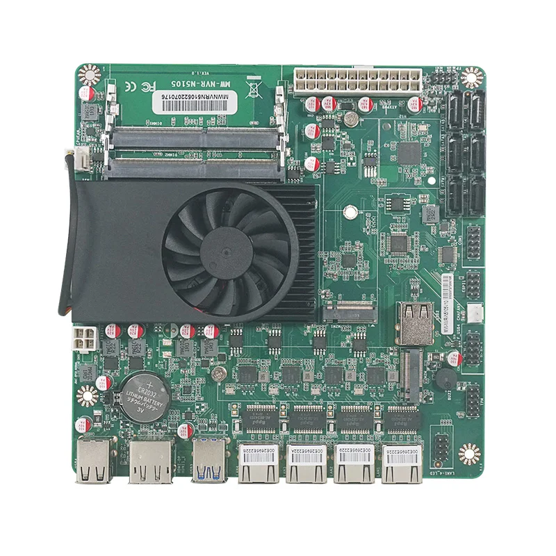N5105 Nas Mini Itx Industrial Motherboard 17x17cm Soft Routing I226-v ...