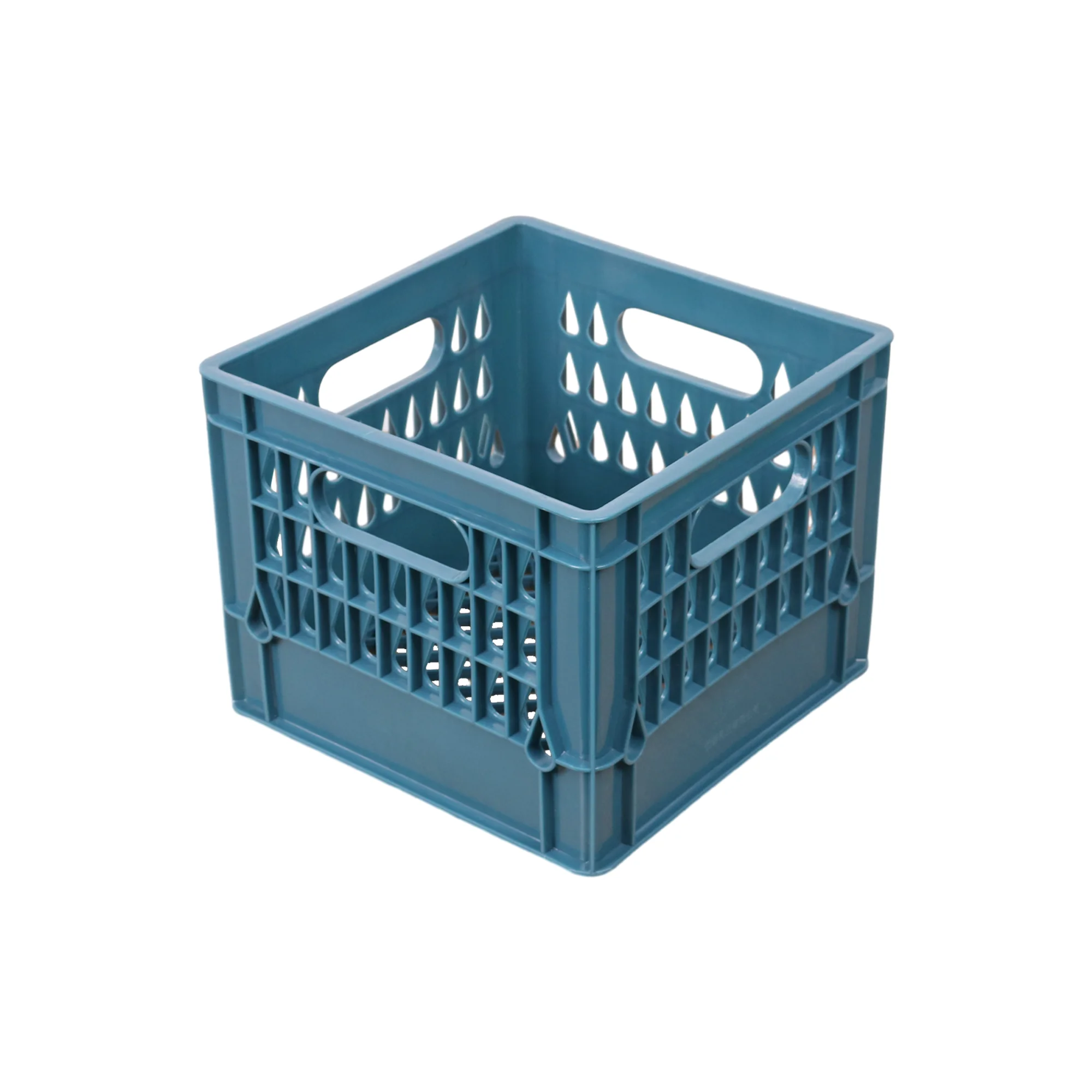 QS Plastic Colored Milk Crate - Durable & Reusable Storage