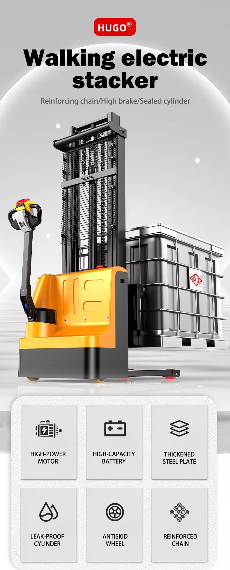Small Electric Stacker Forklift Lifting Semi Electric Stackers Pallet ...