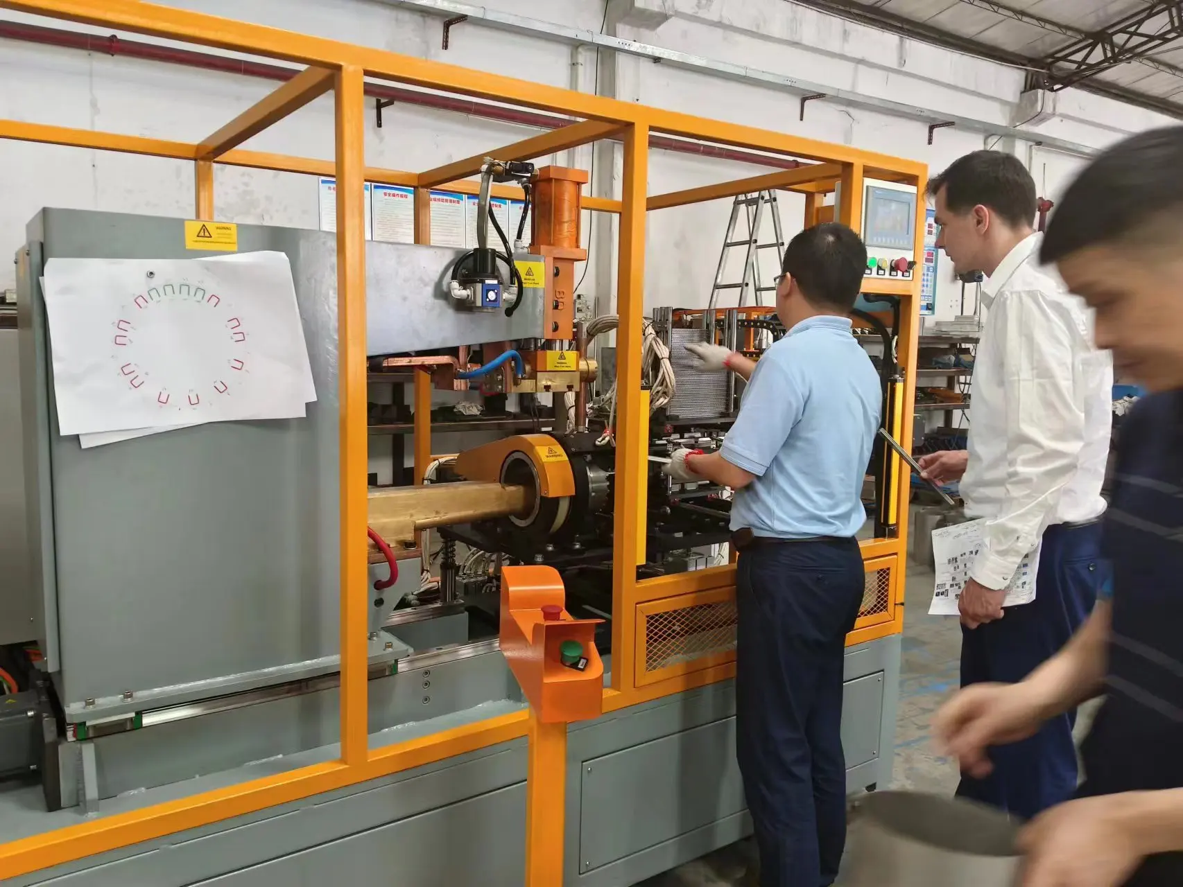 Handheld Ibc Cage Flattening And Punching Hole Machine With Welder ...