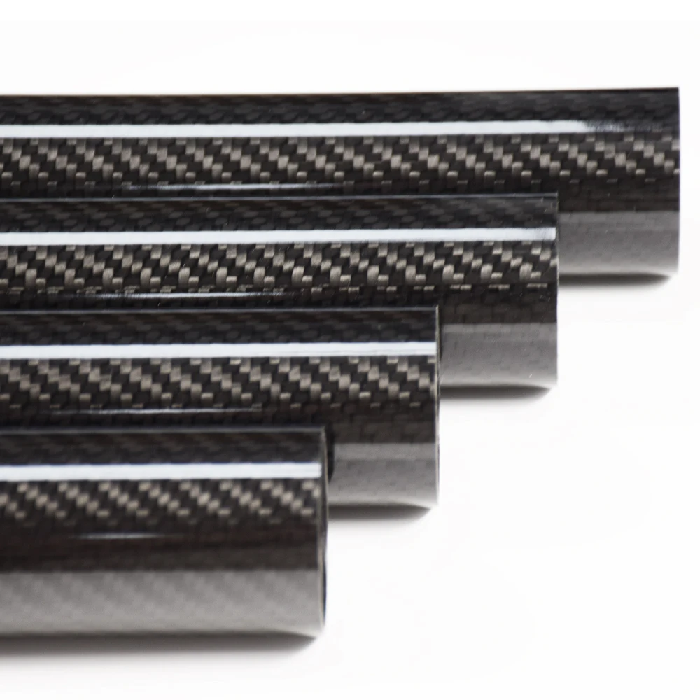 Carbon Fiber Fabric Pipe 40mm 50mm 60mm 70mm 80mm Carbon Fiber Tube ...
