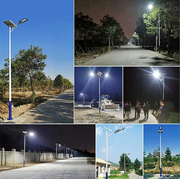 Outdoor Street Light Poles 6m 8m 10m 12m Lamp Post With Single Arm ...