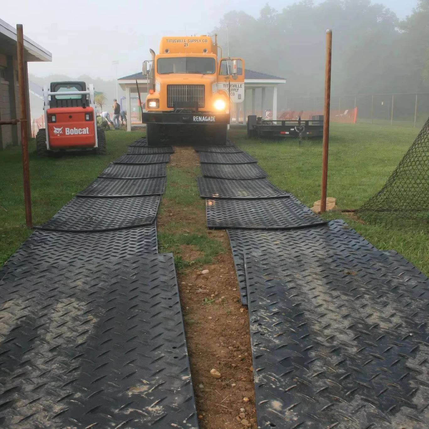heavy equipment ground mats hdpe crane mat/ground protection mat for ...