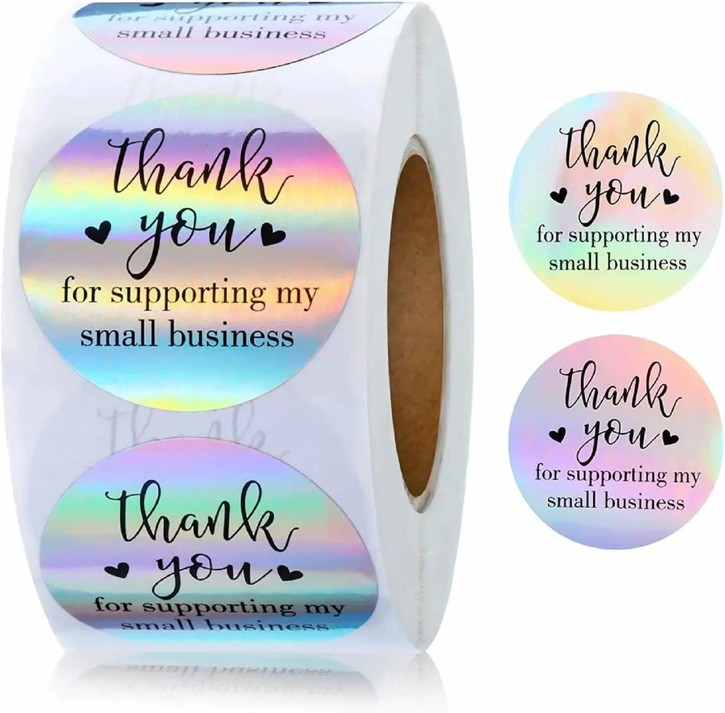 Thank You Stickers For Small Business 3.8cm Customized Stickers Label ...