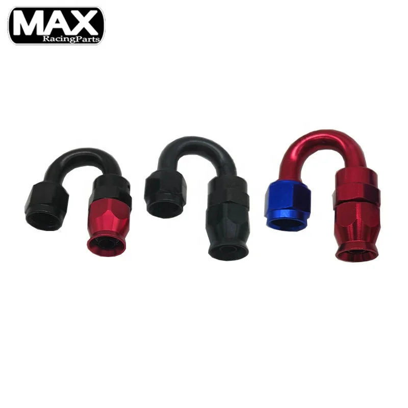 Car 180 Degree Swivel Fitting Adapter An4 An6 An8 An10 An12 Aluminum ...