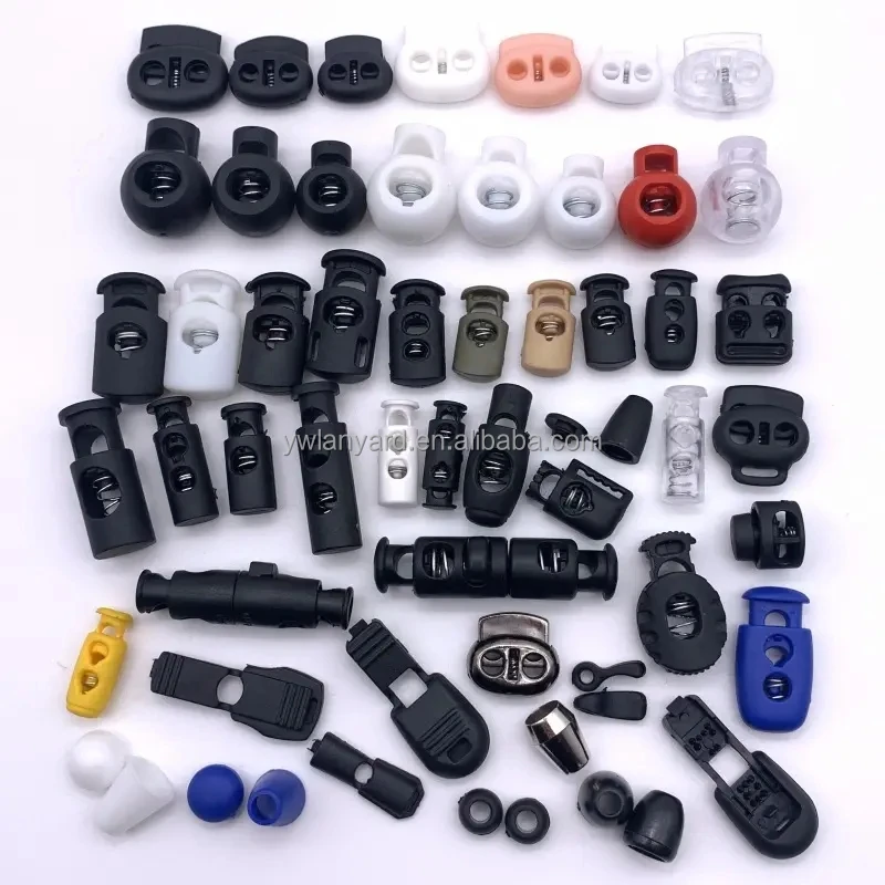 Pom Plastic Adjustable Buckle Single And Double Hole Plastic Cord Lock ...