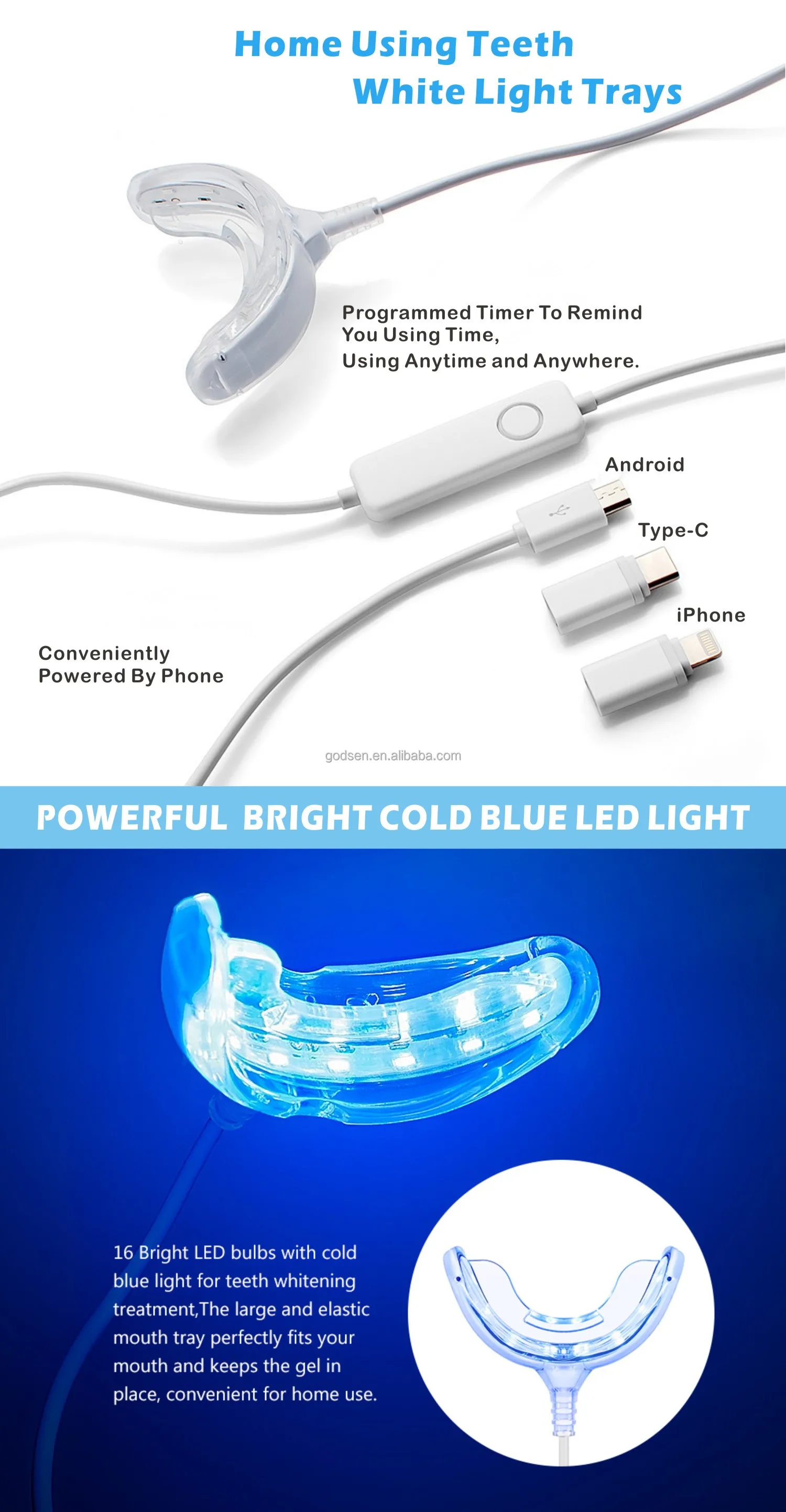 Teeth Whitening Light Led Bleaching For Whitening Tooth Cosmetic Laser ...
