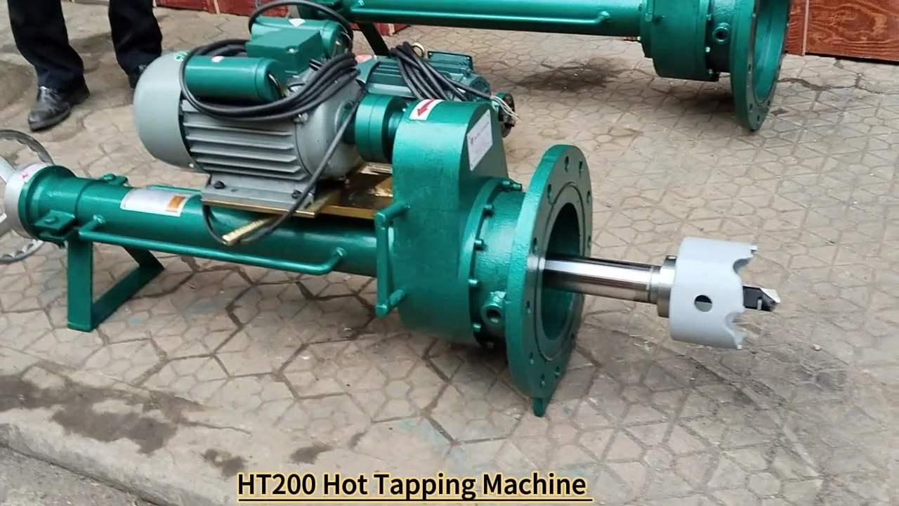 50-100mm Pn16 Electric Hot Tapping Machine Water Main Electric Pipe ...