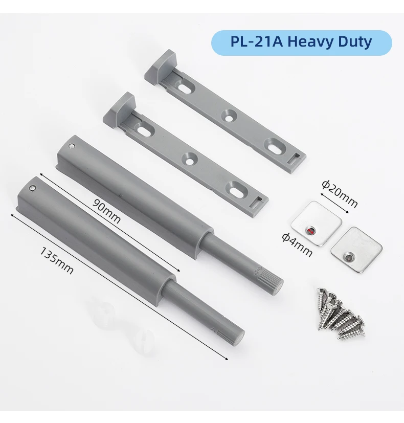 Plastic Push To Open System Cabinet Latch Magnetic Catcher Door Closer ...